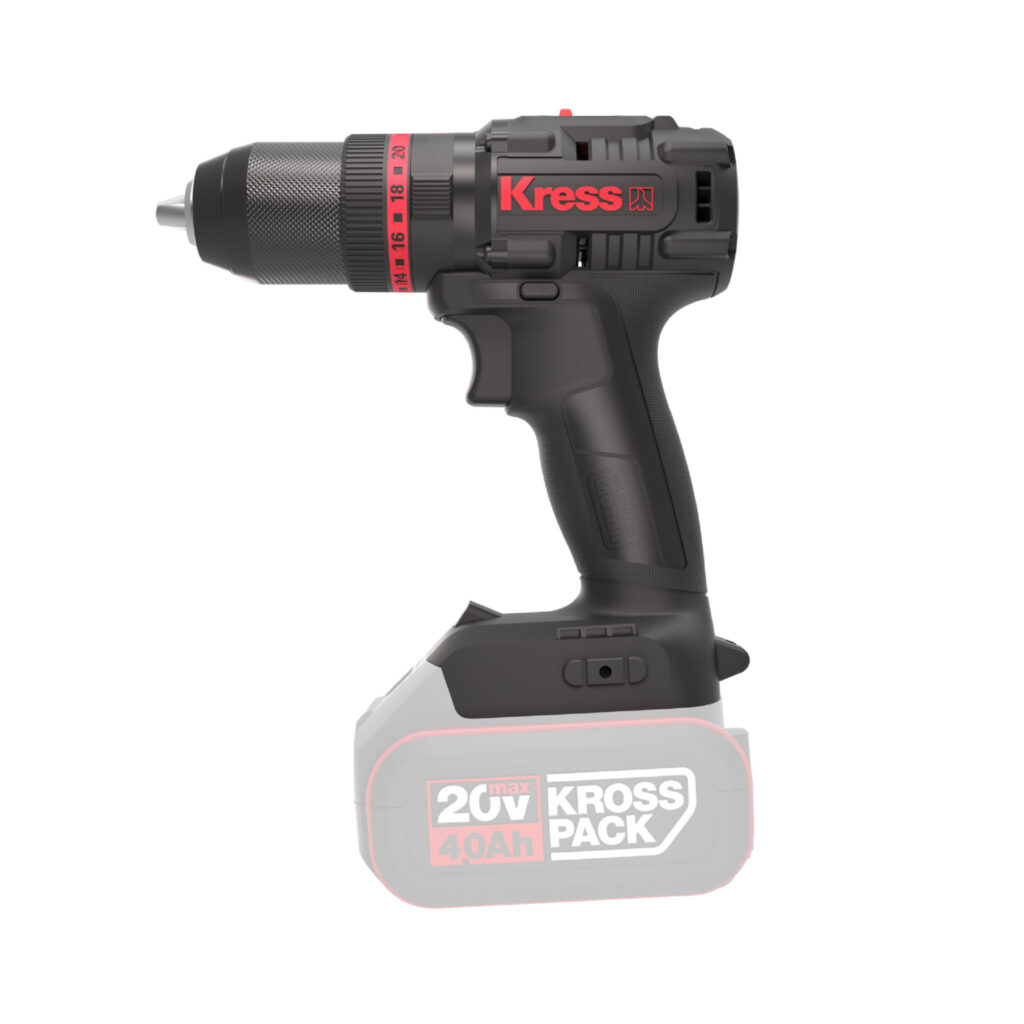 KUC30.9 - 20V Brushless 60Nm Hammer Drill Skin - Kresstools.com